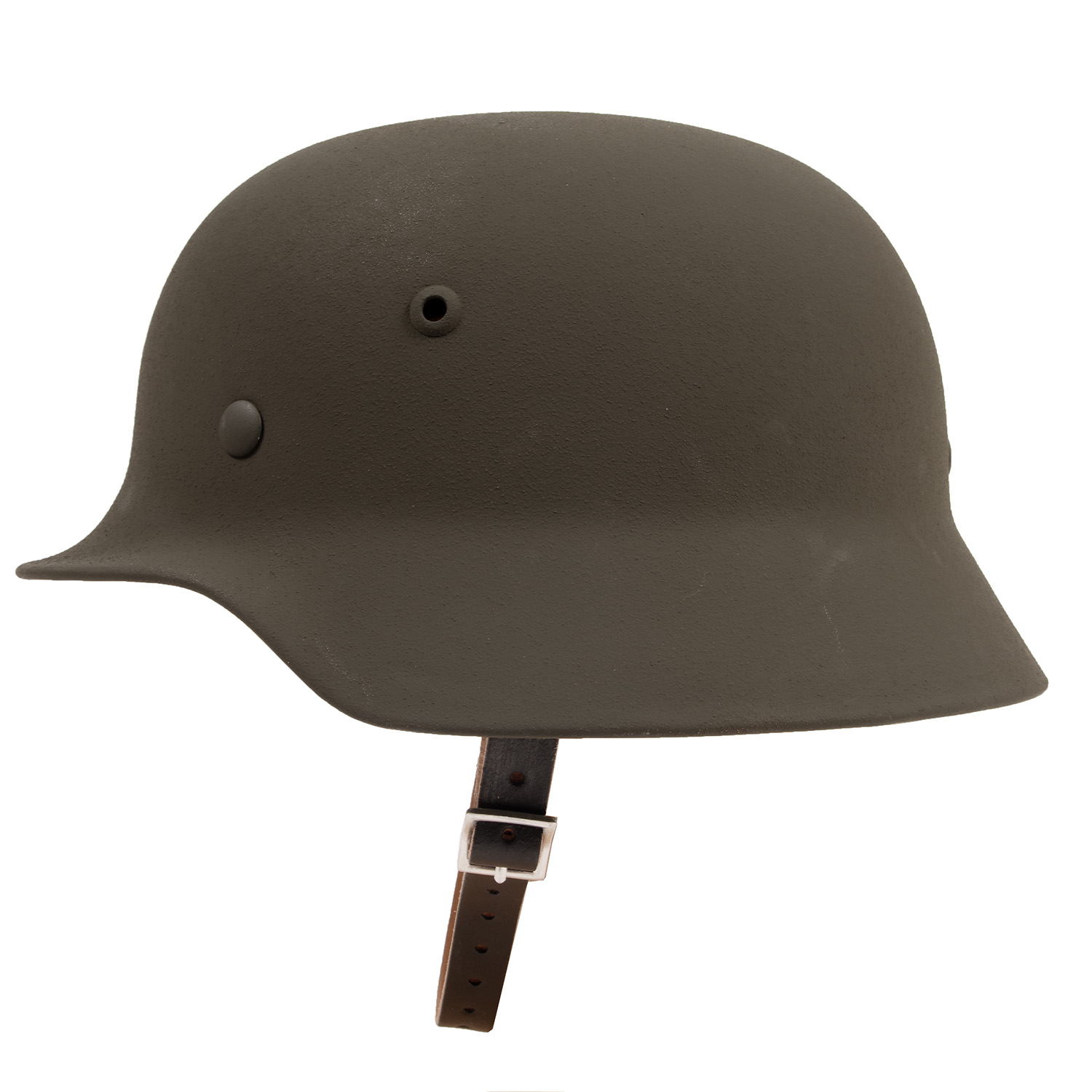 Restored WWII German Model 1940 steel helmets.
